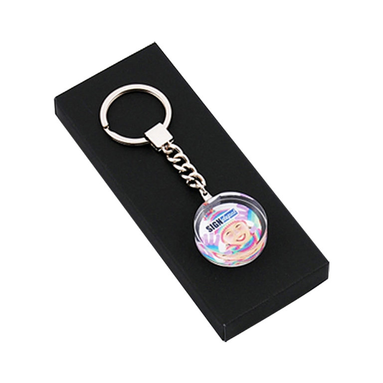 3D Sublimation Crystal Keychain Circle