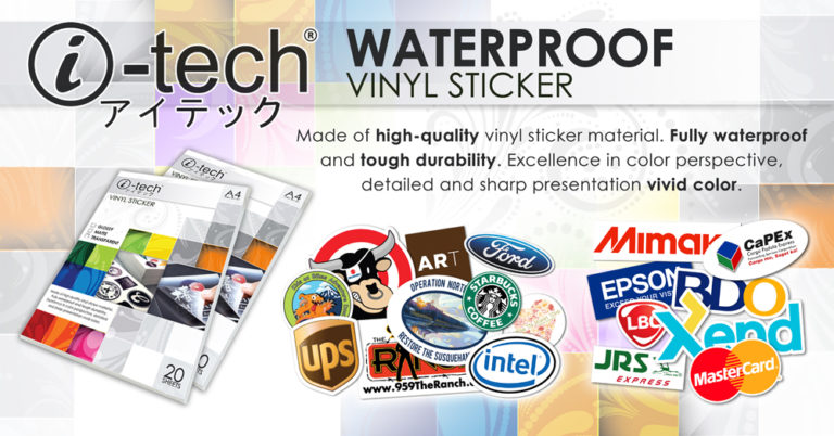 i-Tech Waterproof Printable Vinyl Sticker Philippines