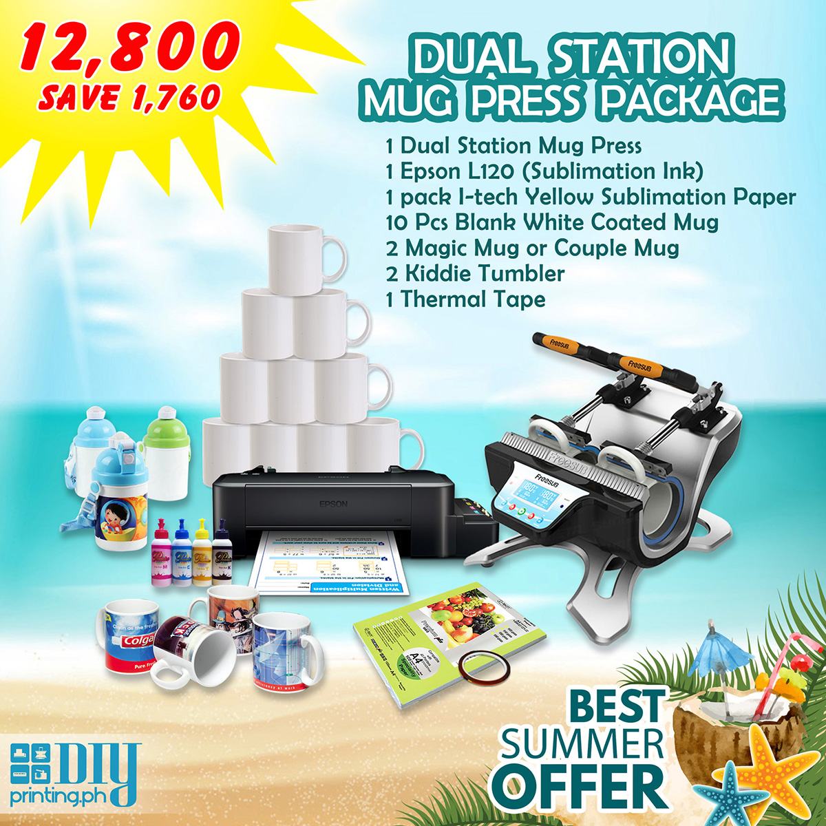 Double Station - 3D Sublimation Machine Supplier Philippines | DIY Printing