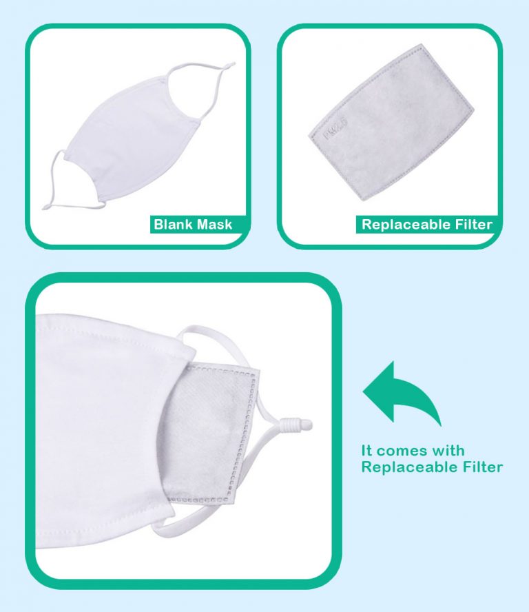 Sublimation Face Mask Filter